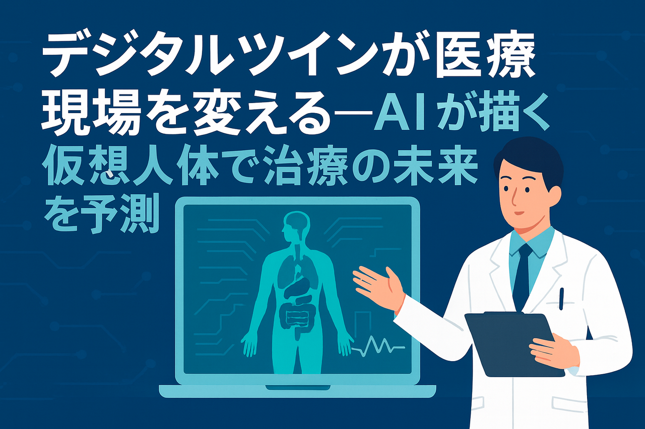 「デジタルツイン」が医療現場を変える—AIが描く仮想人体で治療の未来を予測 - 薬局のDXを加速させる情報メディア PHARMACY DX NEWS