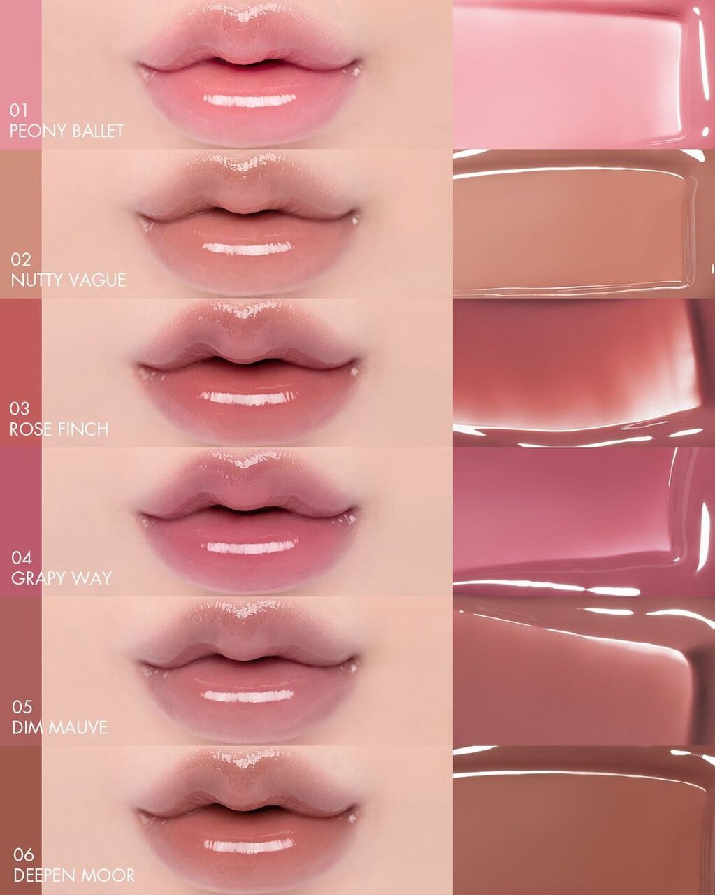 イエベブルベ別！rom&nd「グラスティングカラーグロス」全種類紹介♡ - 韓国情報サイト Daon[ダオン]