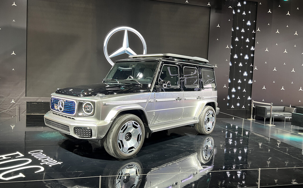 メルセデス・ベンツがBEVのGクラスコンセプトモデル「コンセプトEQG」を日本初披露｜Mercedes Benz - Web Magazine OPENERS(ウェブマガジン オウプナーズ)